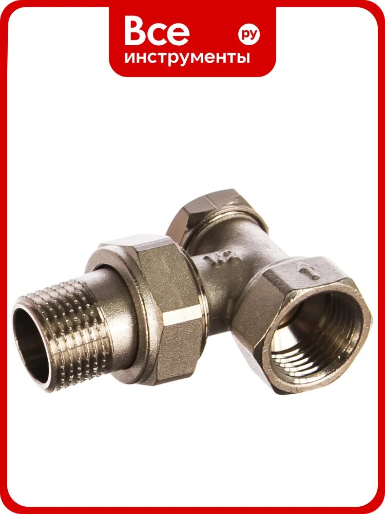 Угловой запорно-регулируемый клапан PRO AQUA 1/2 LVA-m15-f15x