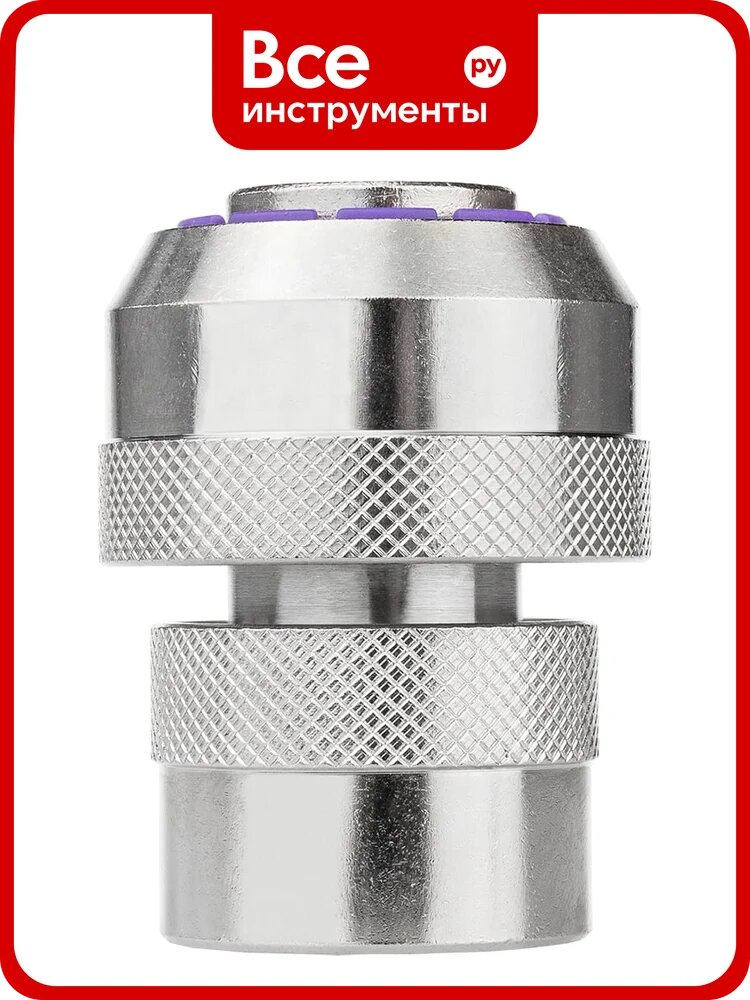 Коннектор MasterProf без аквастопа, 3/4" ДС.070704. ИМ, тип соединителя из никелированной латуни для систем водоснабжения