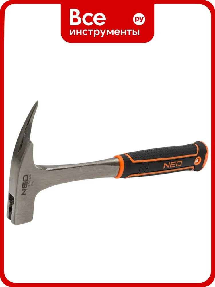 Молоток NEO Tools 25-101, для кровельных работ, цельнокованый, 300г