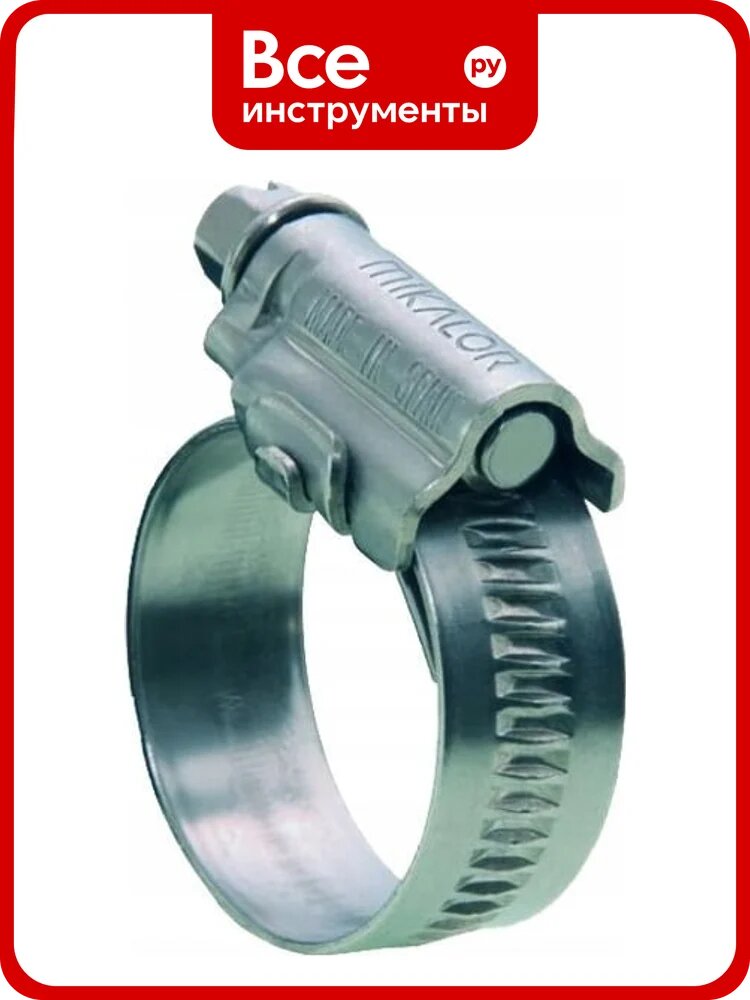 Хомут червячный MIKALOR ASFA-L 8-16/9, W1, 100 шт. M-03008753