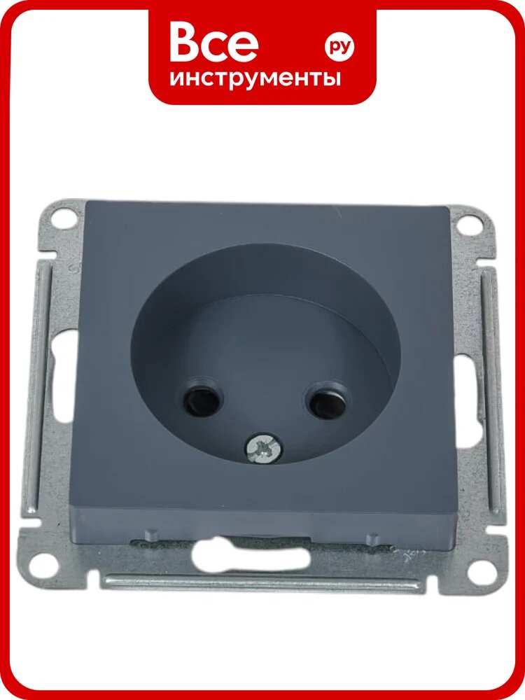 Розетка Systeme Electric AtlasDesign Грифель б/з со шторками, 16А, механизм SE ATN000749