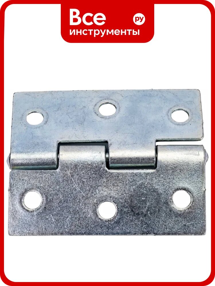 Петля Zitar 148174, накладная, углеродистая сталь, 50x40 мм, белая, 1 шт