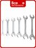 Набор ключей Top Tools с открытым зевом, рожковые стальные прямые ключи для быто...