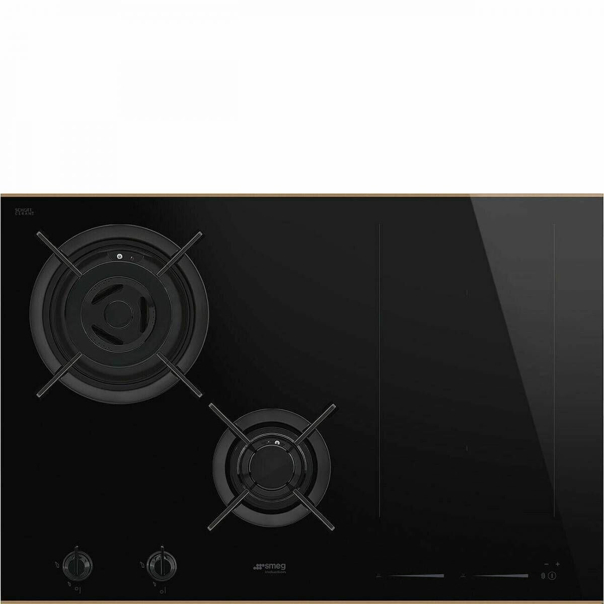 Комбинированная варочная панель (газ + индукция) Smeg PM6743R