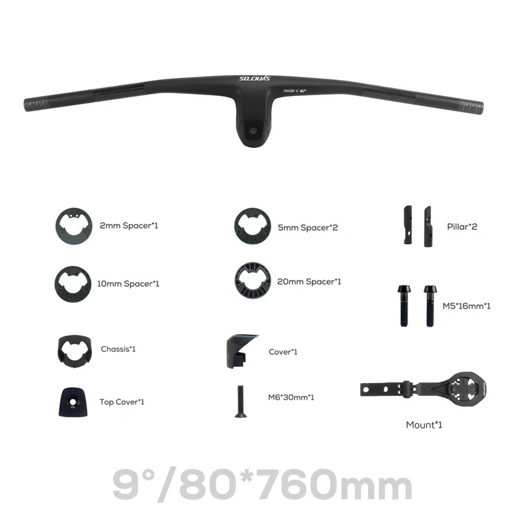 Руль SYNCROS FRASER IC SL XC, 760mm, 80mm, -9degree