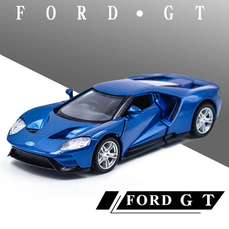Масштабная модель спортивного автомобиля GT из литого металла 1:36