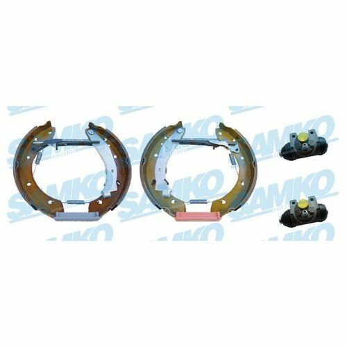 Колодки тормозные барабанные (комплект 4 шт.) Samko KEG367 для Citroen Berlingo, Xsara Picasso; Peugeot Partner