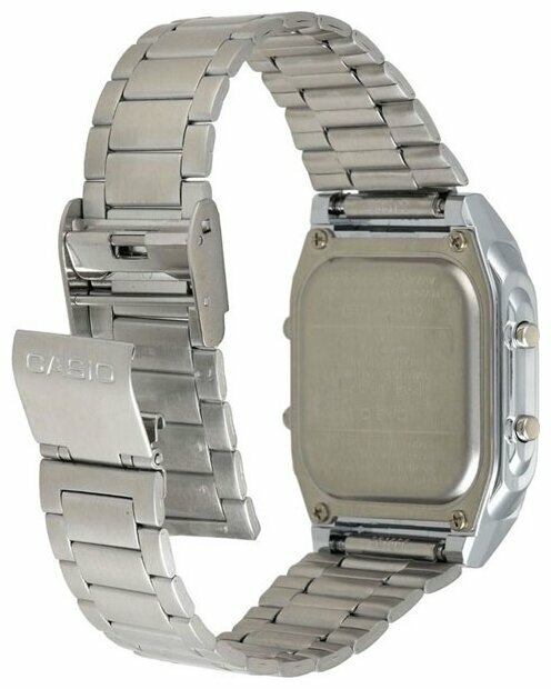 Наручные часы CASIO, серебряный, черный, серый — фото 1
