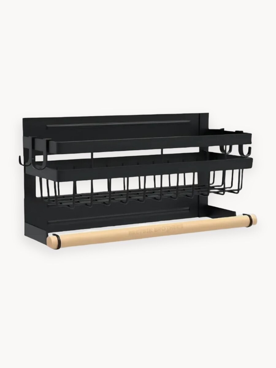 Подвесная магнитная полка для кухни на холодильник, органайзер на кухню