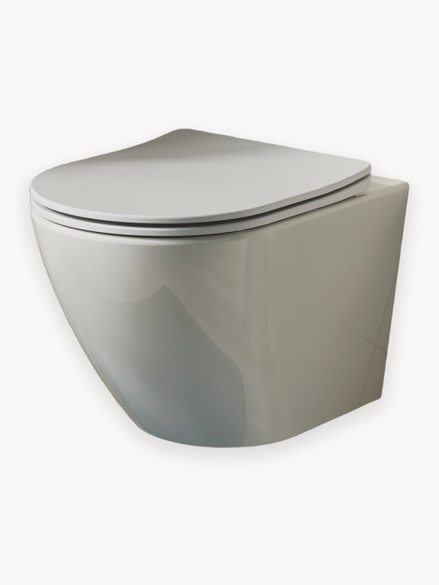 Унитаз подвесной Pragma Nanta, белый глянцевый, смыв Торнадо, NAN1. GWWT.002