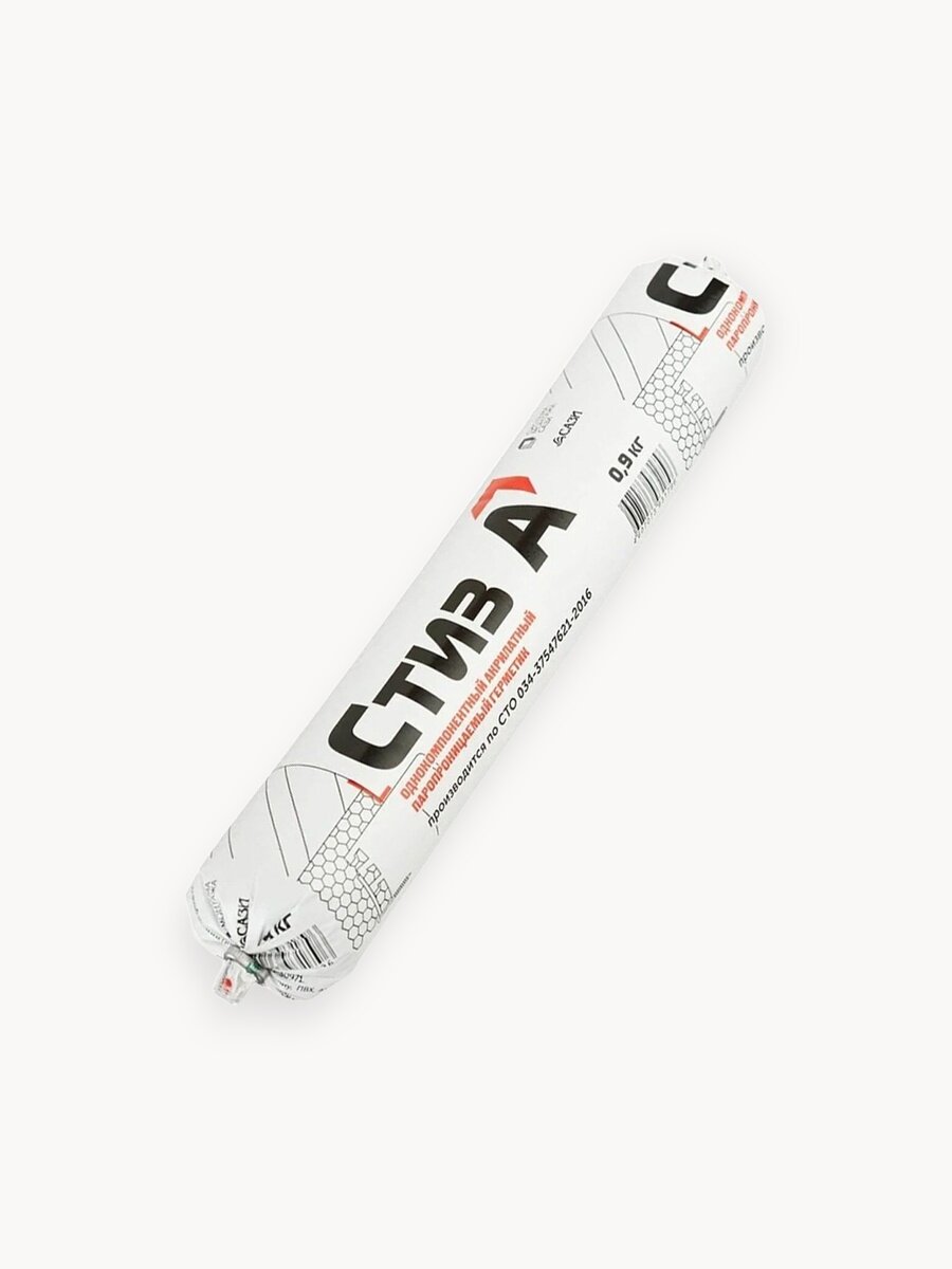 Акрилатный герметик Сази "Стиз А", пароизоляционный, белый 600 мл