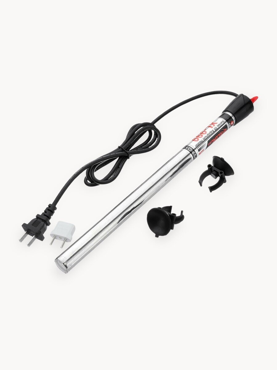 Нагреватель аквариумный нержавеющая сталь для браги 500 Вт с терморегулятором