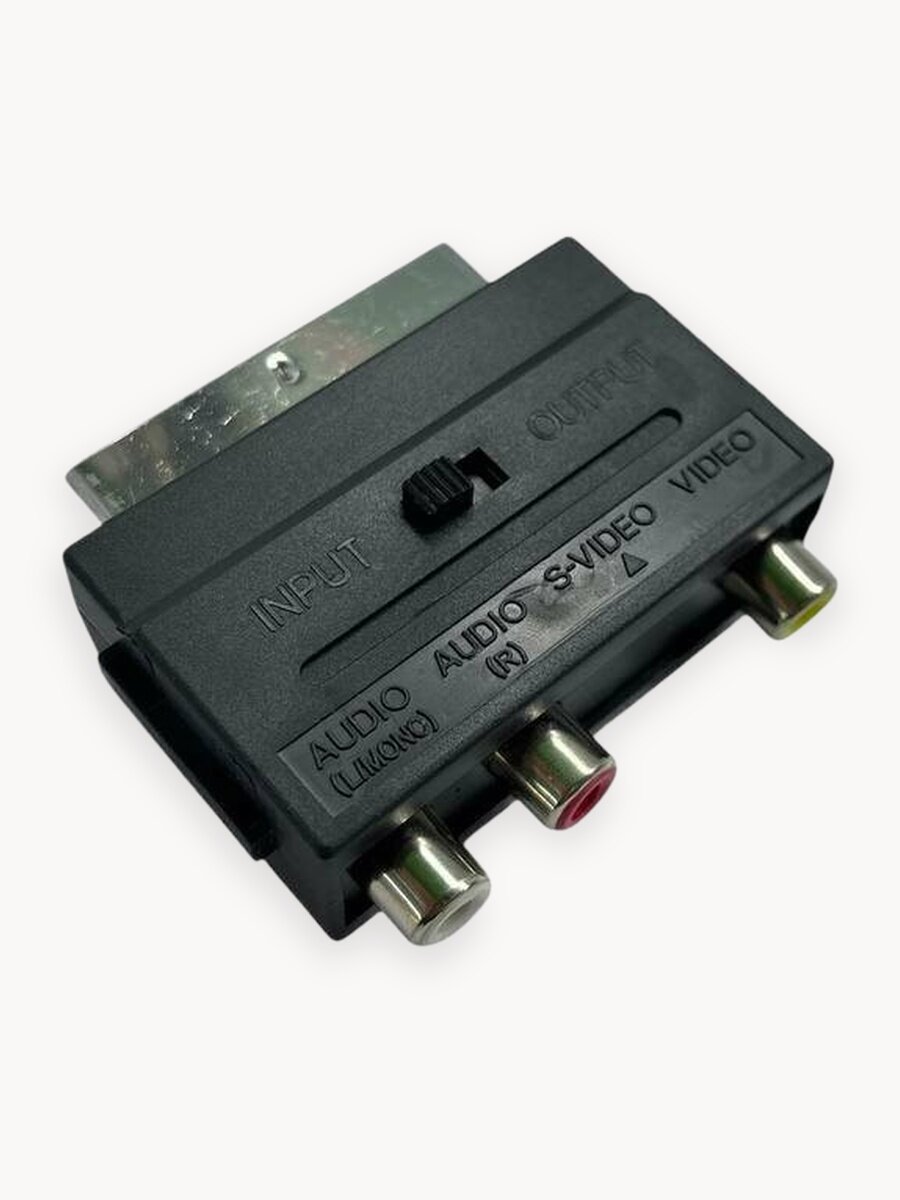Переходник Scart - 3xRCA AV тюльпаны
