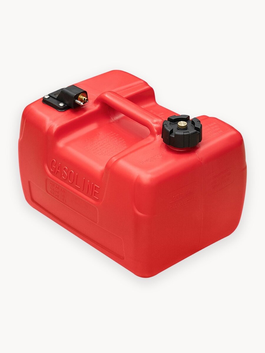 Топливный бак для лодочного мотора KAMISU 12 литров (в комплекте с топливным шлангом с грушей и коннекторами)