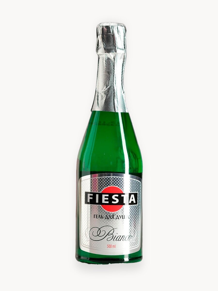 Гель для душа подарочный Fiesta Bianco, 500 мл, в флаконе шампанское