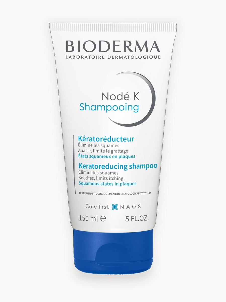 BIODERMA Nodé K Шампунь с кераторегулирующим, кератолитическим и успокаивающим действиями, 150 мл