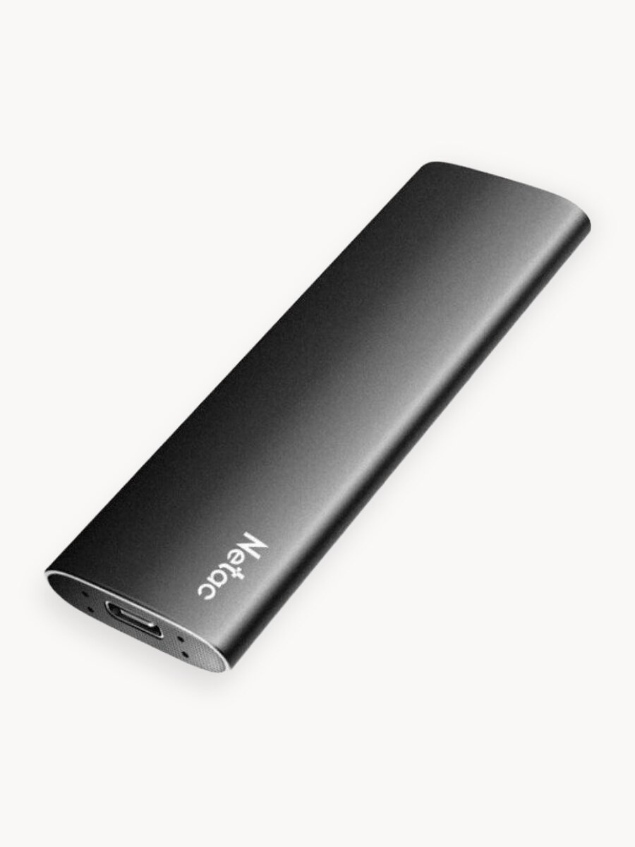 Внешний накопитель данных Netac SSD 250Gb Z Slim NT01ZSLIM-250G-32BK, TLC 3D NAND, 70 °C