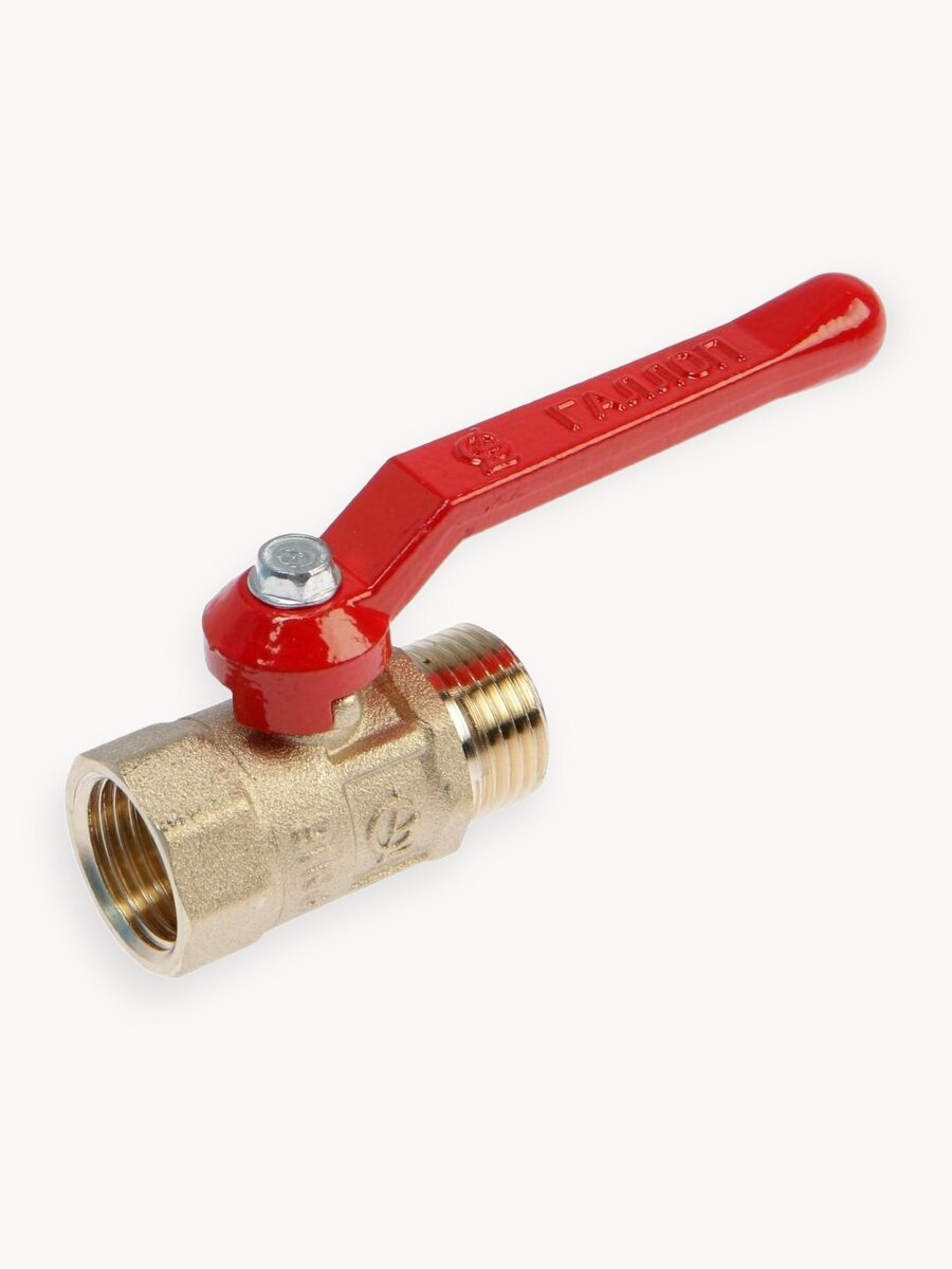 Кран шаровой "галлоп" практик DN-15 121, внутренняя/наружная резьба 1/2", ручка