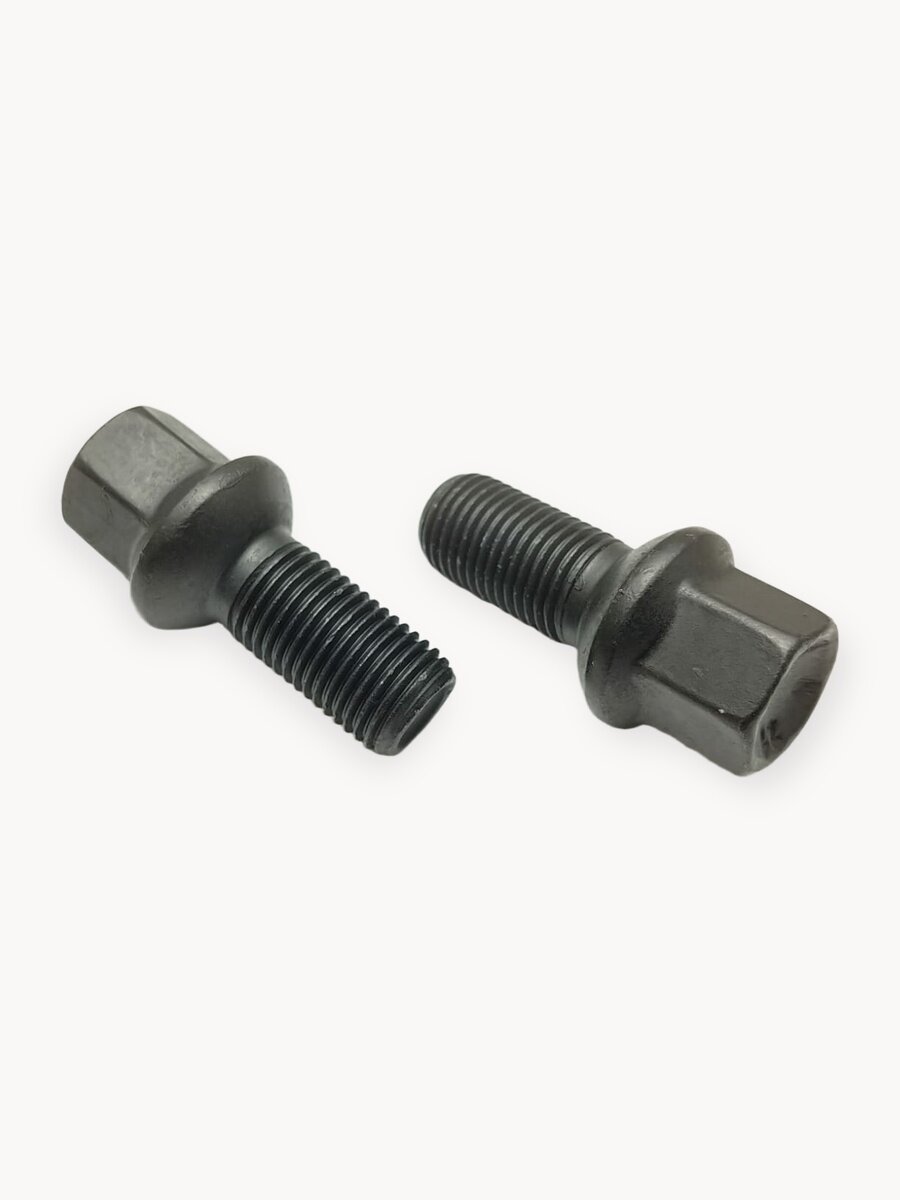Болт колёсный чёрный для VAG (Volkswagen, Audi, Skoda, Seat), аналог 8D0601139D М14х1.5 27 мм полусфера