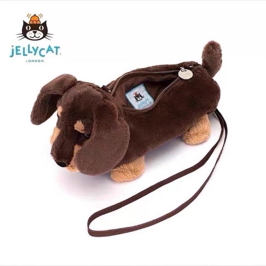 Мягкая сумка через плечо Jellycat Otto такса игрушка на день рождения Цвет：Сумка через плечо Ото