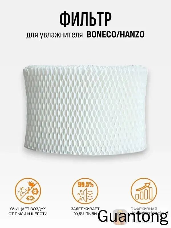 Сменный фильтр-мат для увлажнителя Boneco E2441/E200, совместим Hanzo Z19