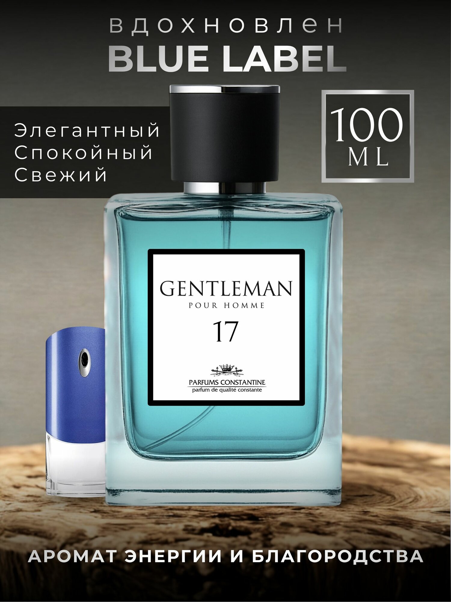 Духи мужские стойкие GENTLEMAN 17 восточные, древесные 100 мл