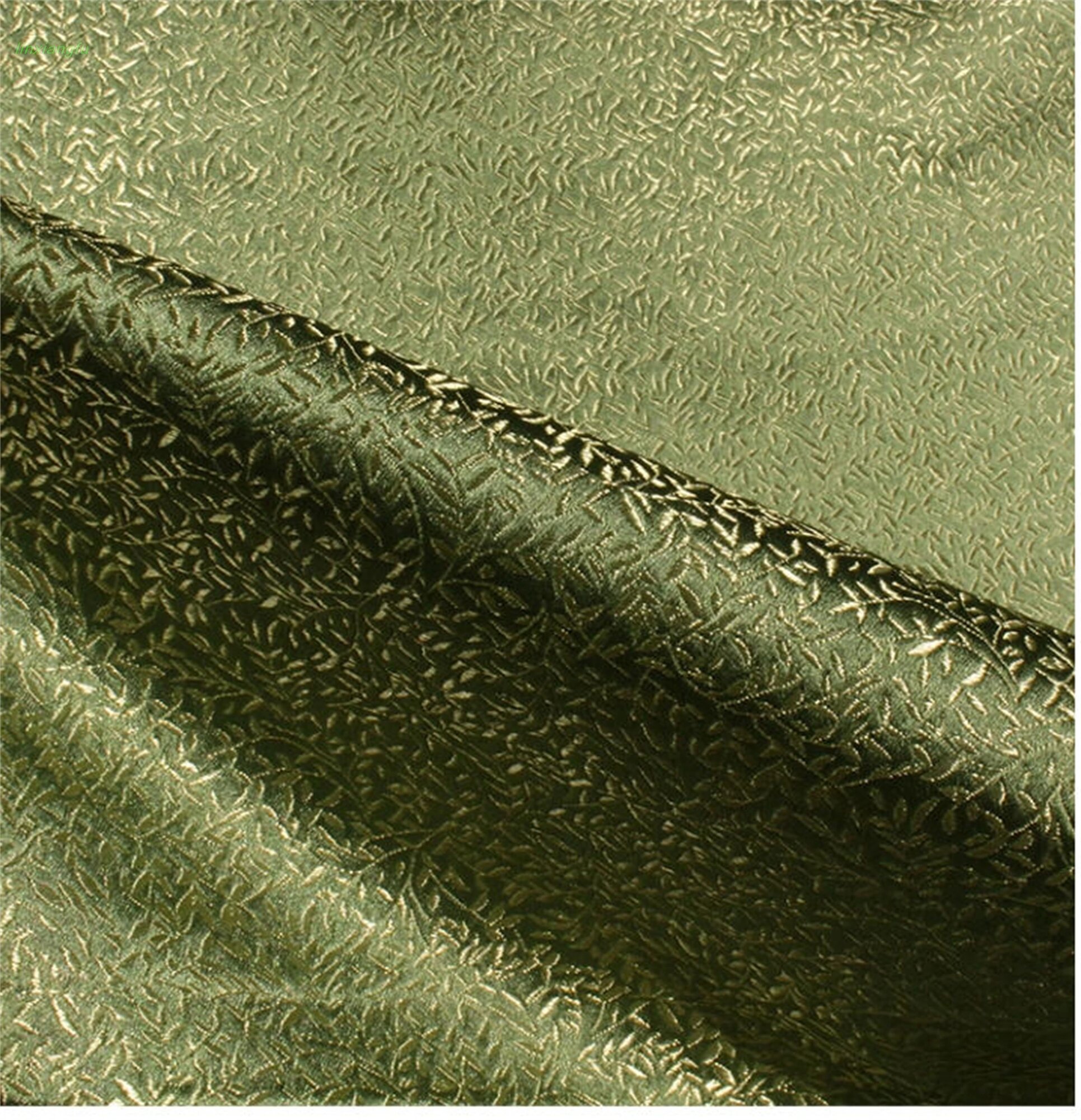 Зеленая оливковая ткань для пошива Cheongsam