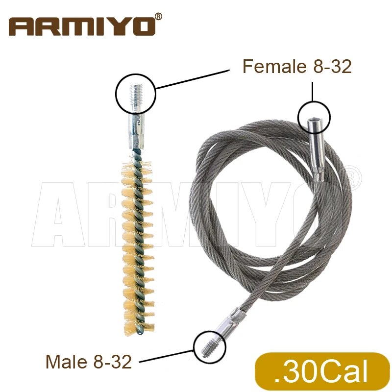 Щетка для чистки оружия ARMIYO Infinitely Extendable, нейлоновая, 5 мм