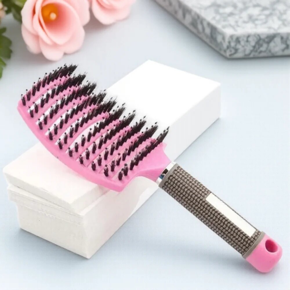 Нейлоновая расческа для вьющихся волос Pink