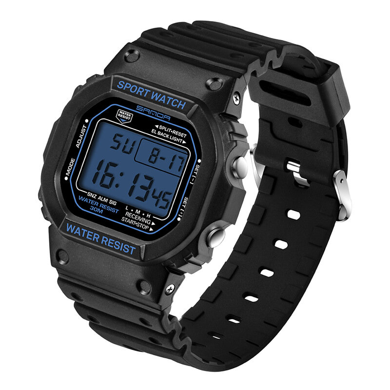 [2026] Многофункциональные спортивные часы Sanda, бестселлер для международного рынка, водонепроницаемые, с подсветкой, для мужчин и женщин, стильные наручные часы для студентов.