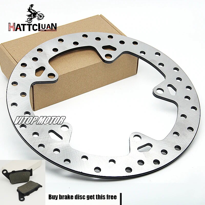 HATTCLUAN Задний тормозной диск (265 мм) для мотоциклов BMW F650GS F700GS F750GS F800GS F850GS F800R F800GT F800S F800ST S1000X