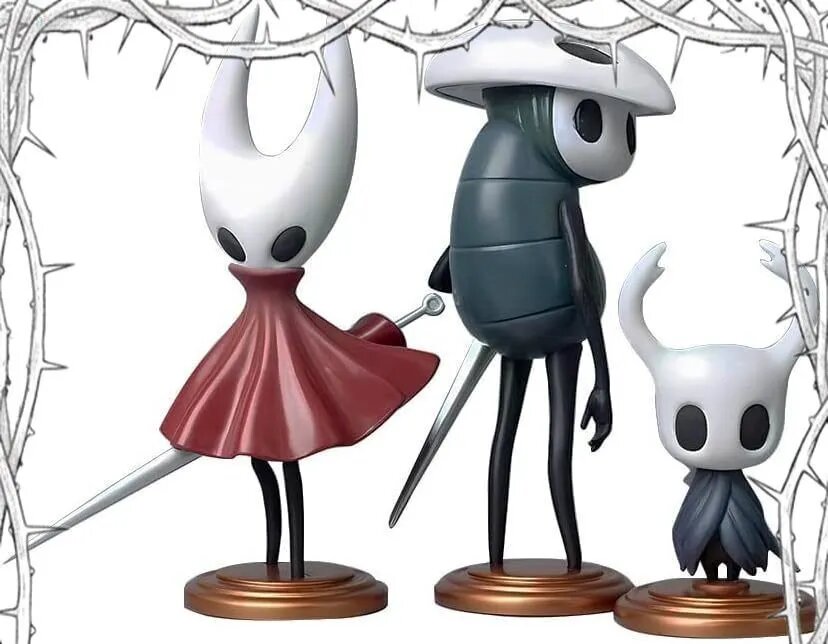 3PCS/Hollow Knight: Silksong, фигурка персонажа игры, Рыцарь, модель, PVC, высота 6-12 см, мультяшный стиль, коллекционное украшение
