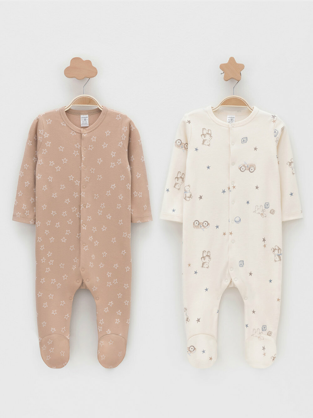 Комбинезон К 6541-2уп/кремовый Н108,бежевый Н105