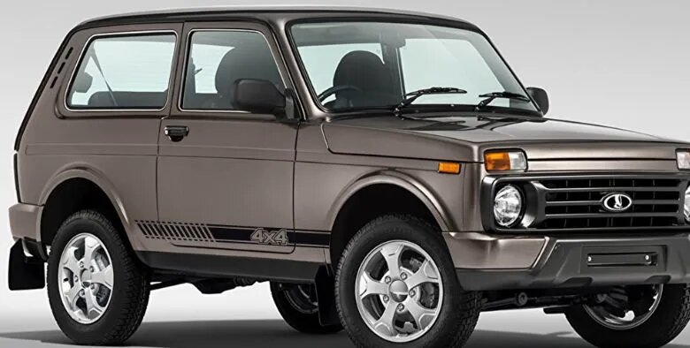 Наклейка на автомобиль для тюнинга Нива 4x4, виниловая пленка, комплект 2 шт, черный, 150x11 см — фото 1