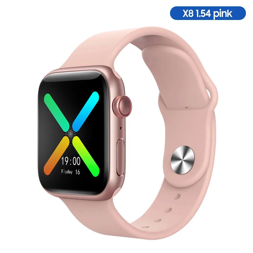 Kiboule Умные часы X8 1.54 pink, розовые, с мониторингом сна
