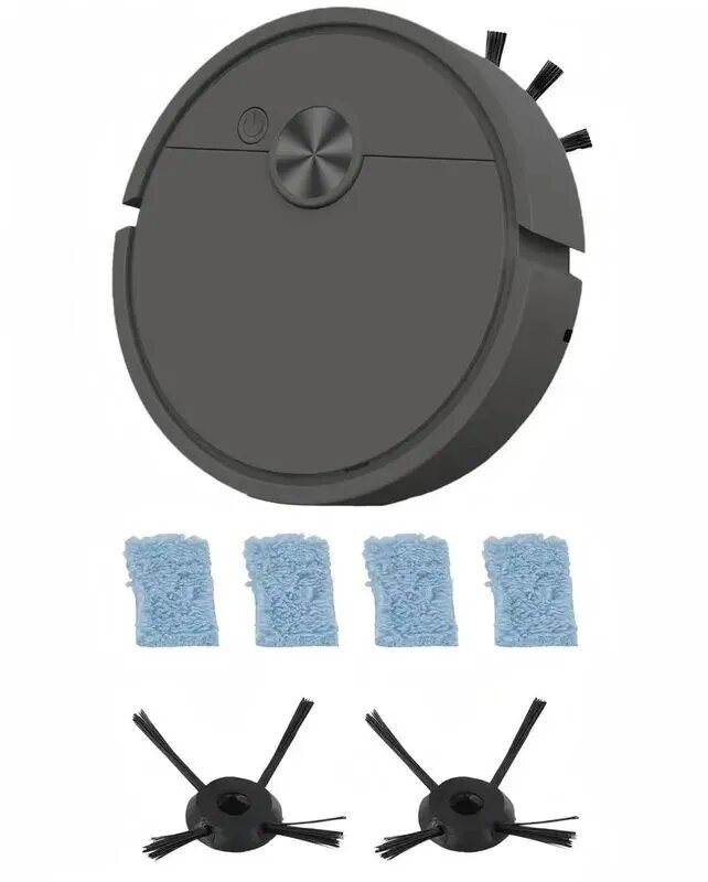 Робот-пылесос 3 в 1 для подметания и влажной уборки полов smart sweeping robot (Розовый)