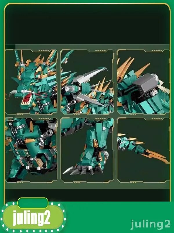Конструктор пластиковый Dragon Mecha 2951 деталей, размер модели 85 см, тематика Дракон — фото 1