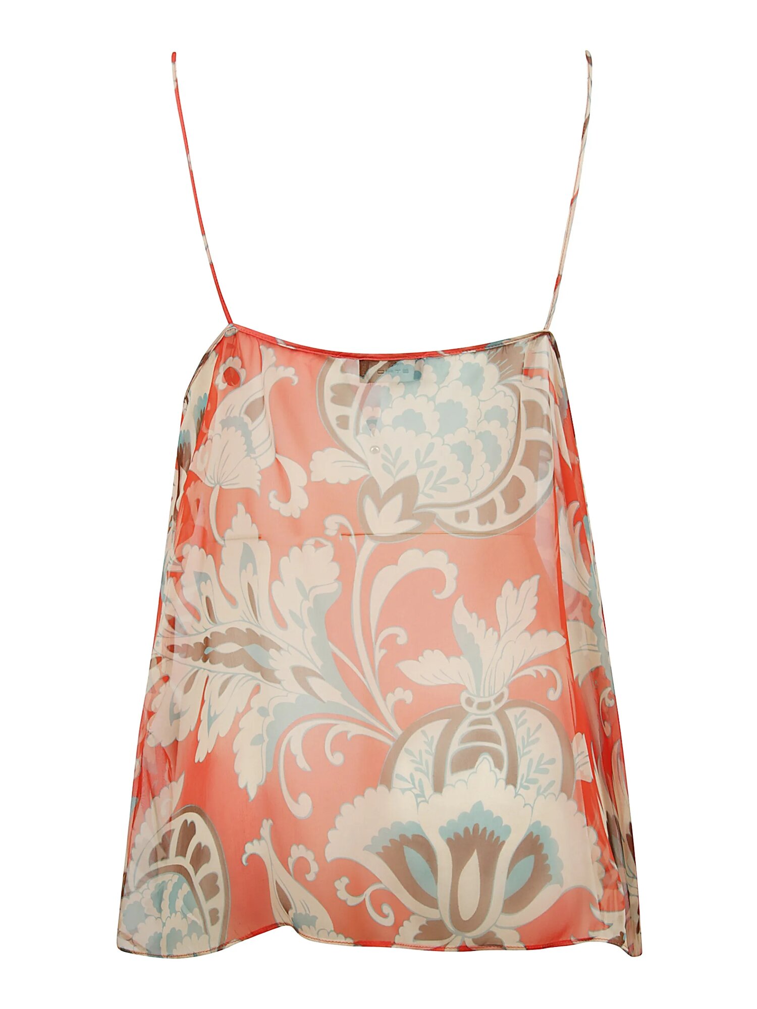 Топ ETRO Floral top, размер 42, orange — фото 1