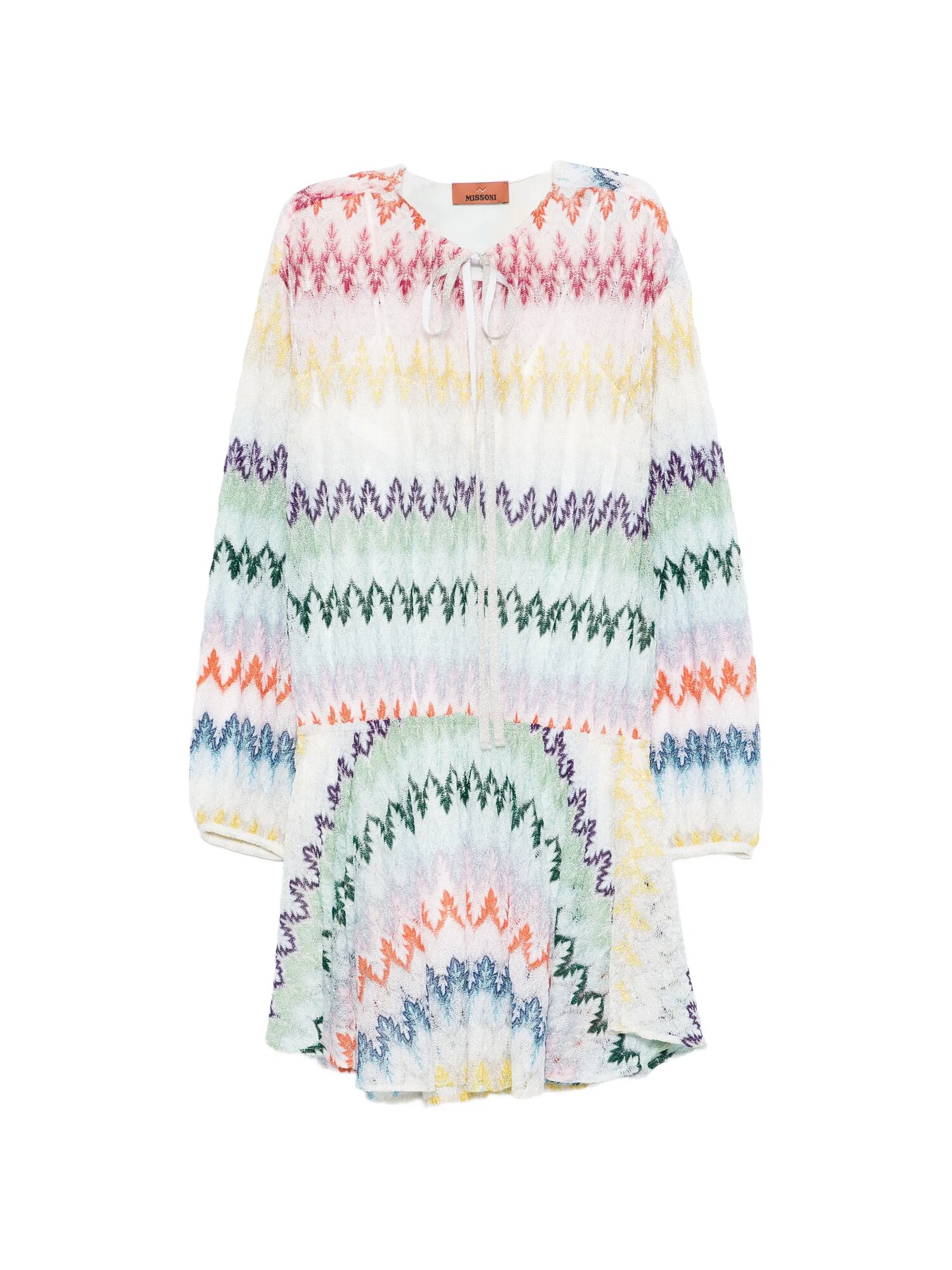 Платье Zigzag tie mini dress