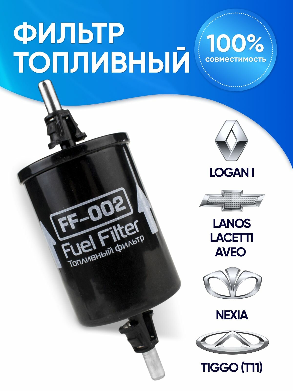 Топливный фильтр Рено Логан, Ланос, Матиз, Шевроле Лачетти