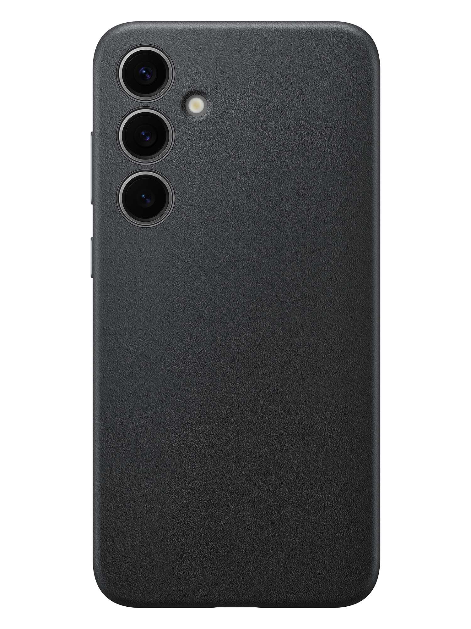 Чехол-накладка Samsung Vegan Leather для Galaxy S24+, экокожа, черный