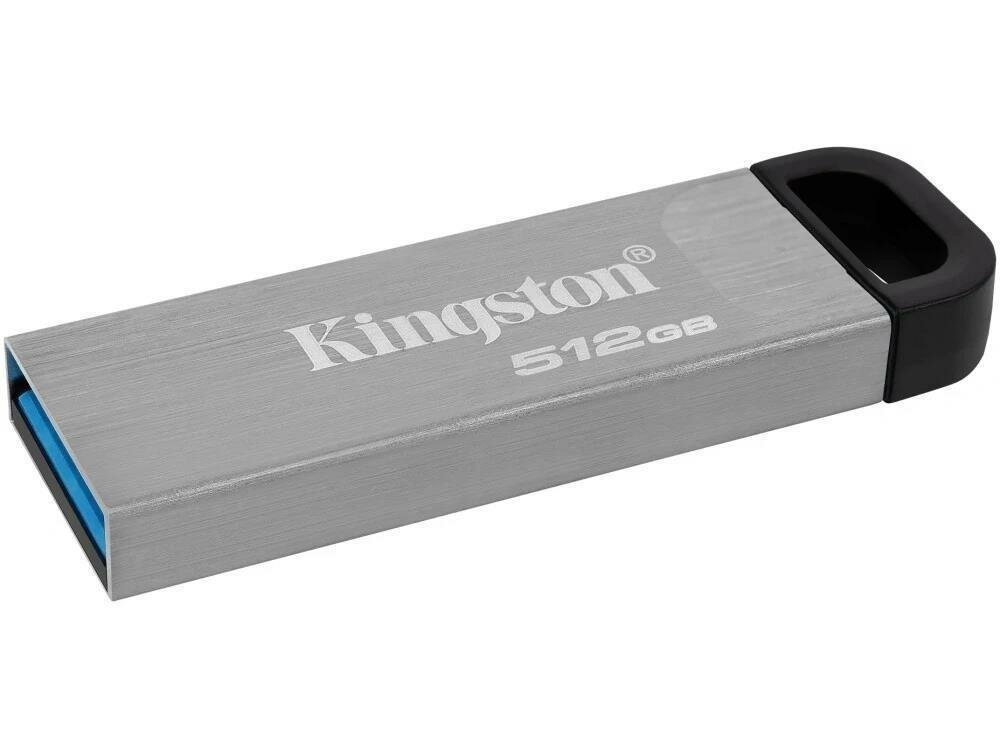 Флешка 512GB Kingston DataTraveler Kyson USB Type-A металлическая серебристая DTKN/512GB