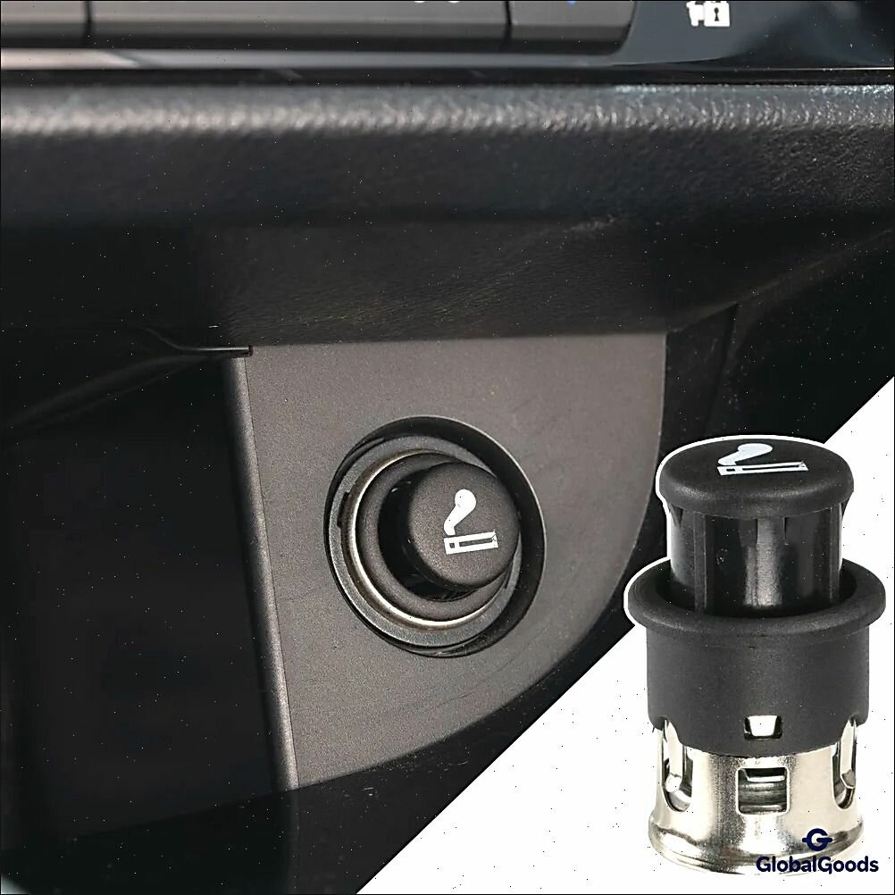 Кнопка прикуривателя 1J0 919 307 для Volkswagen, Audi, Skoda, Seat — замена кнопки в салон (розетка прикуривателя)