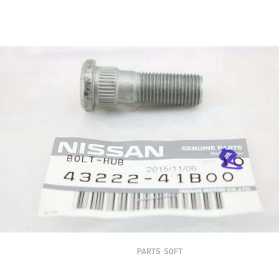 Шпилька колесная NISSAN 43222-41B00 | цена за 1 шт