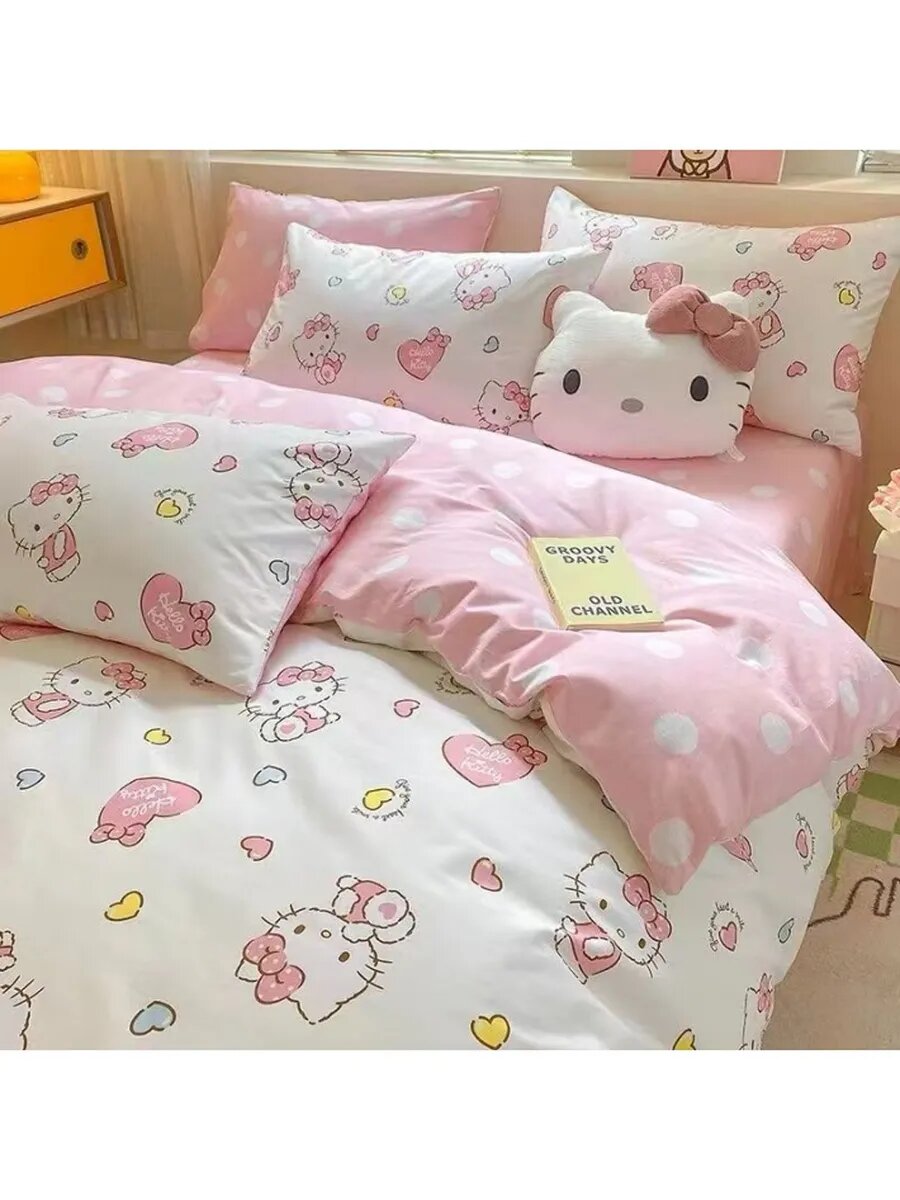 Постельное белье 1.5 hello kitty — фото 1