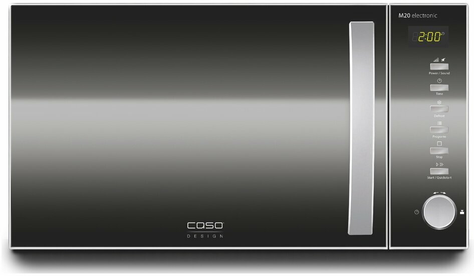 Микроволновая печь CASO M 20 Electronic зеркальный, серебристый