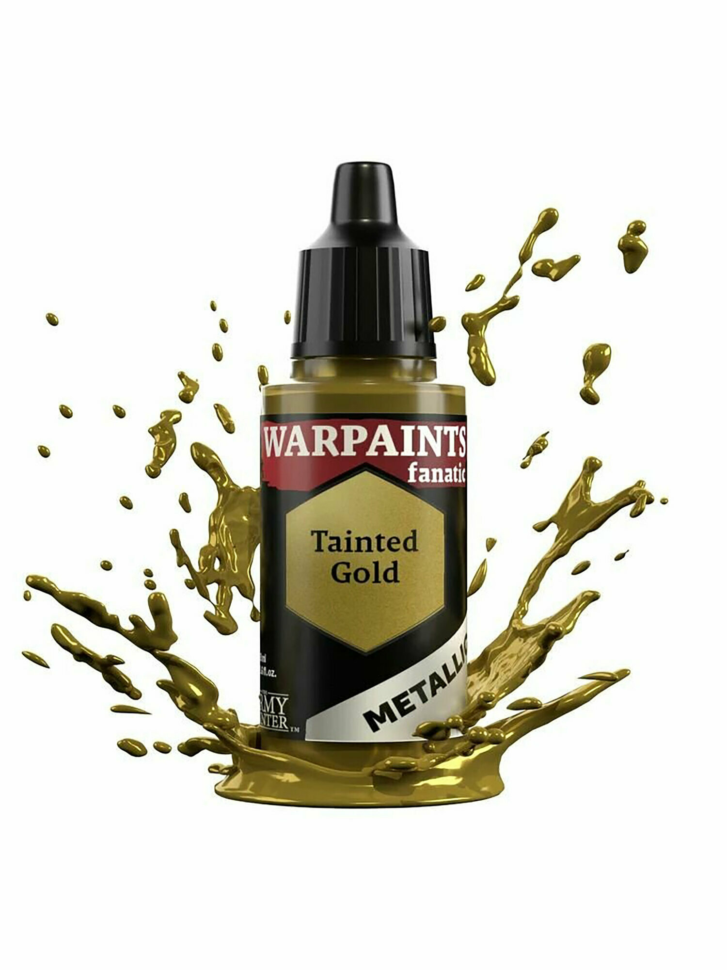 Краска акриловая Army Painter серии Warpaints Fanatic - Metallic Tainted Gold WP3187, 18 мл