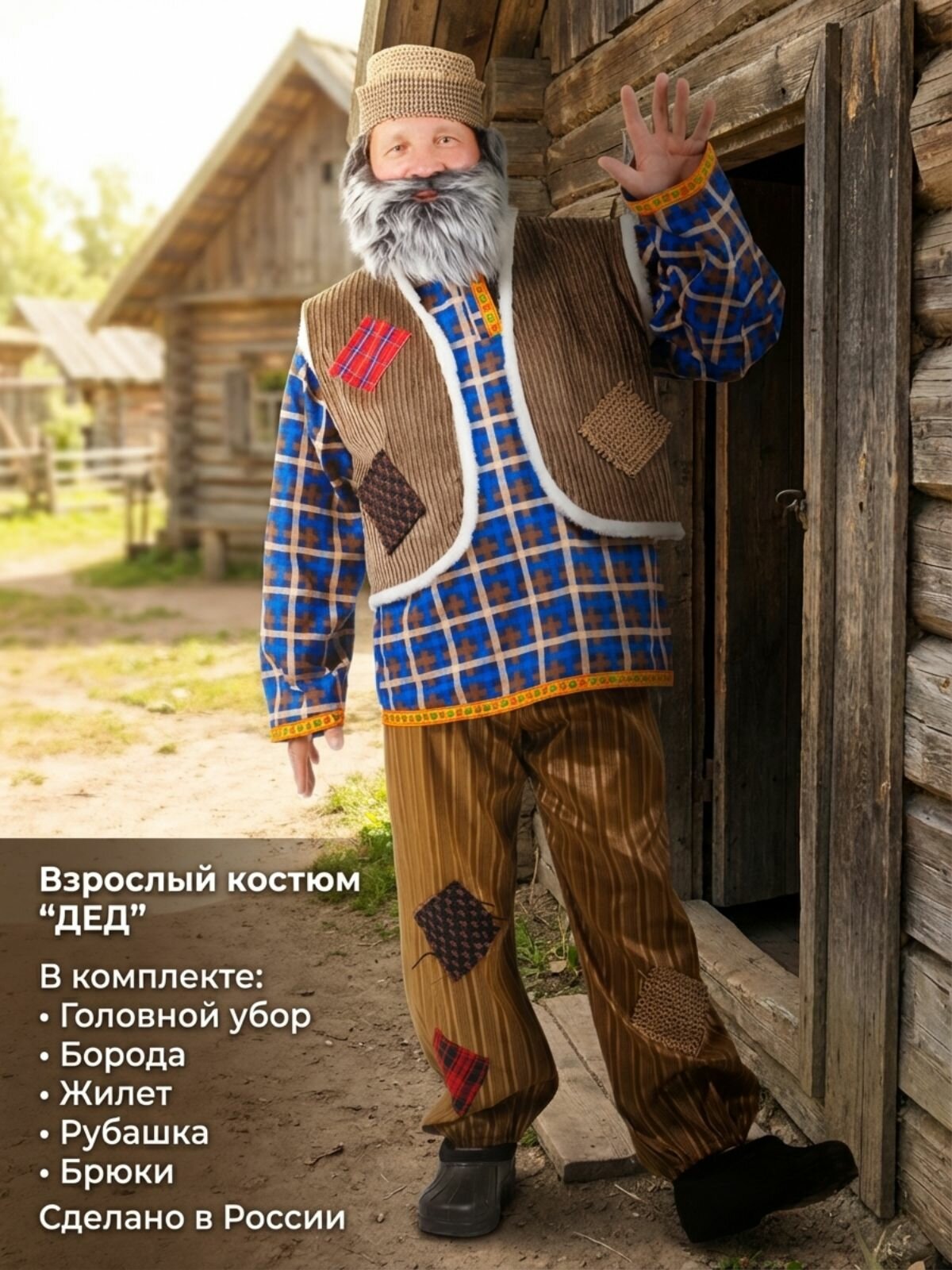 Карнавальный костюм взрослый Дед