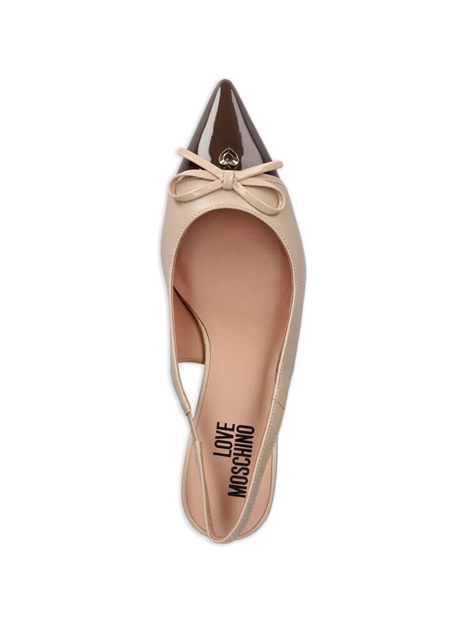 Туфли LOVE MOSCHINO Bow-detail slingback pumps, размер 37, разноцветный — фото 1