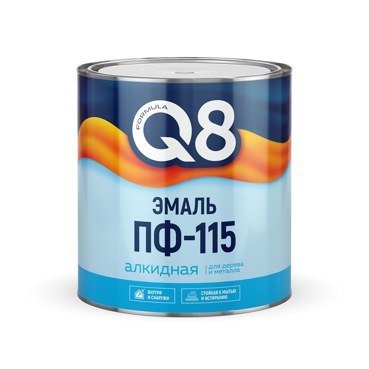 Эмаль Formula Q8 ПФ-115 Formula Q8, терракотовая, 2,6 кг 05-001-039-026